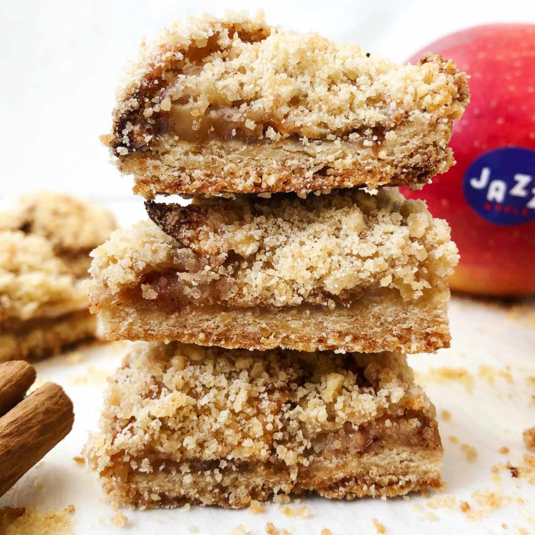 Barre aux pommes JAZZ façon crumble - Sainplement Healthy