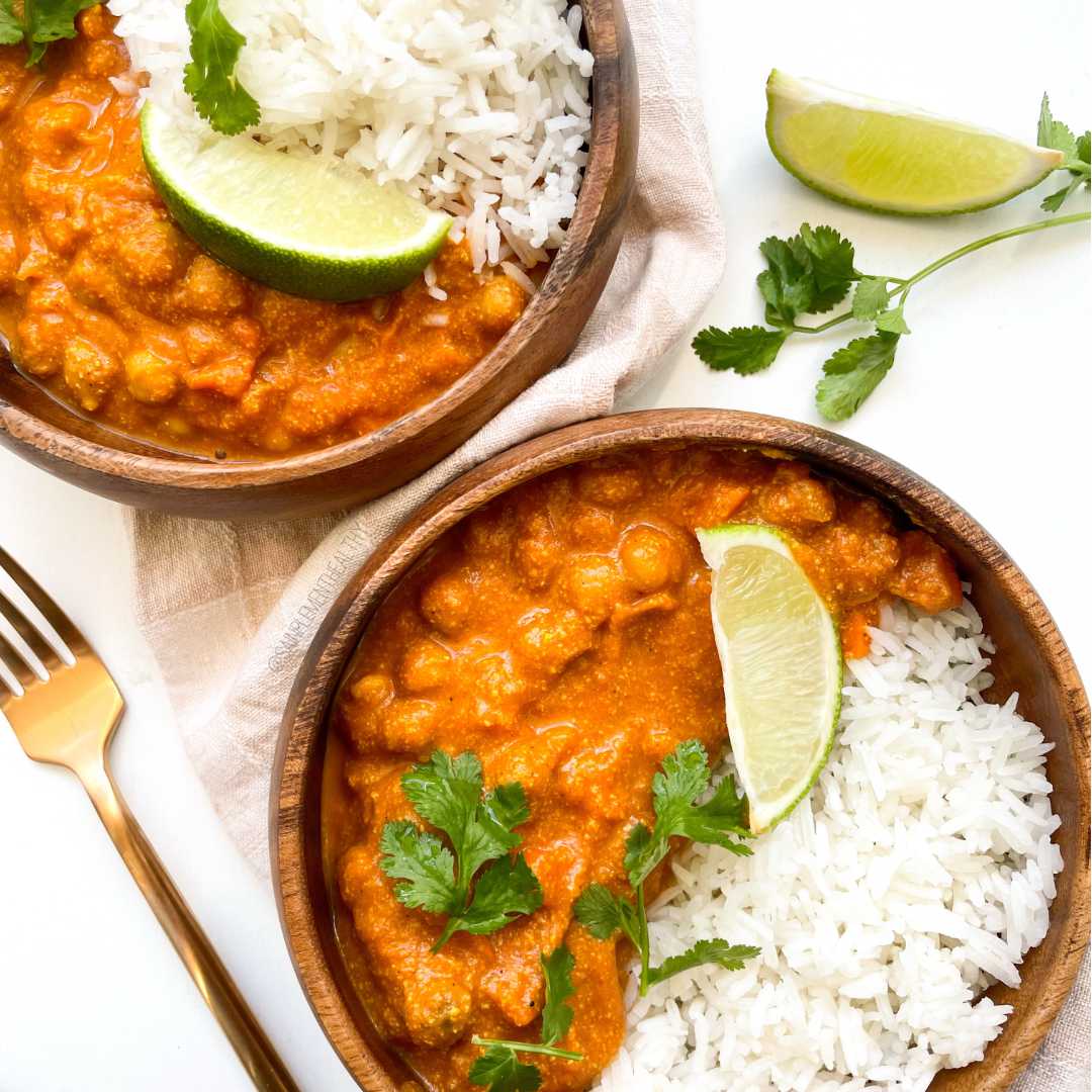 Curry de pois chiches aux légumes - Sainplement Healthy