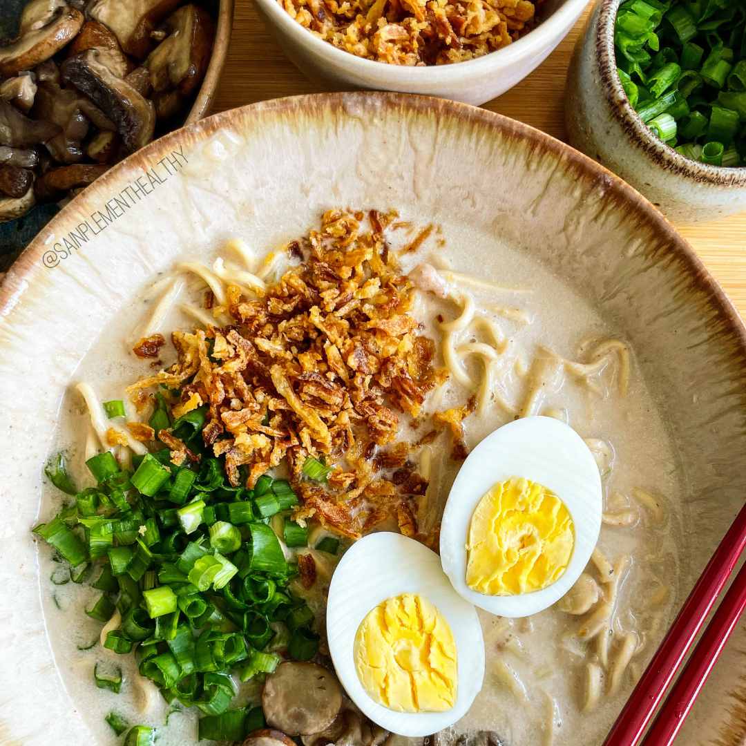 Soupe ramen au lait de coco - Sainplement Healthy