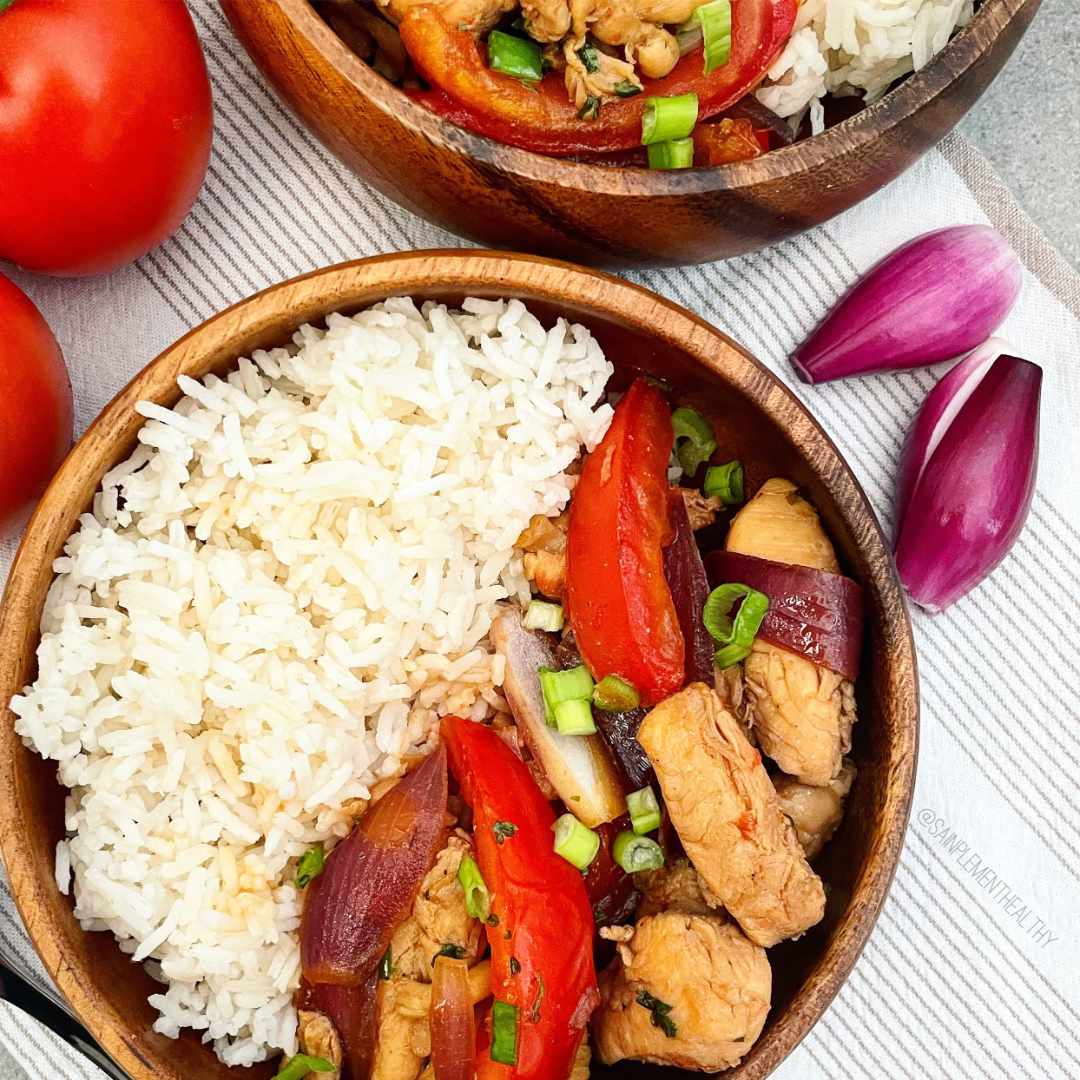 Pollo saltado, le poulet sauté à la péruvienne - Sainplement Healthy