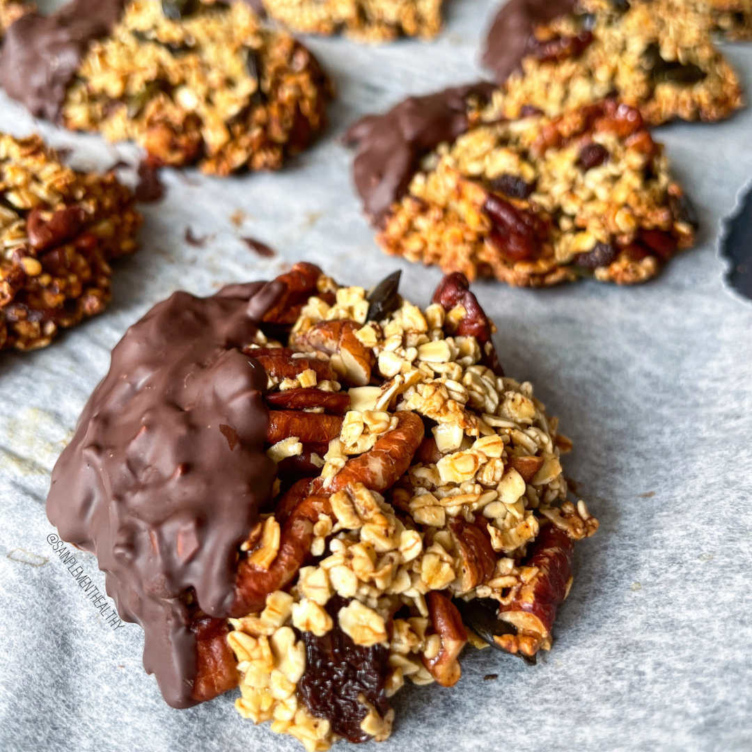 Biscuits à l'avoine et aux raisins secs - Sainplement Healthy